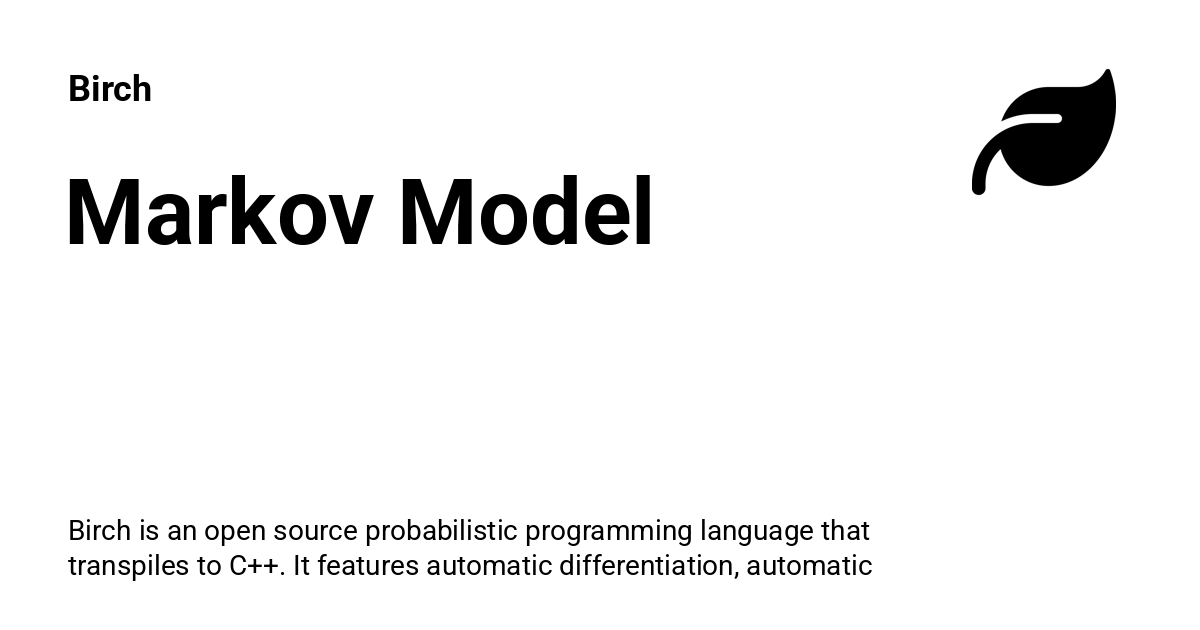 Markov Model - Birch